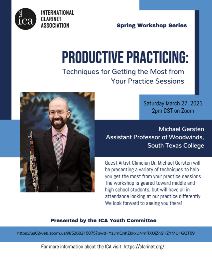 ICA Spring Workshop Series: Productive Practicing – International ...