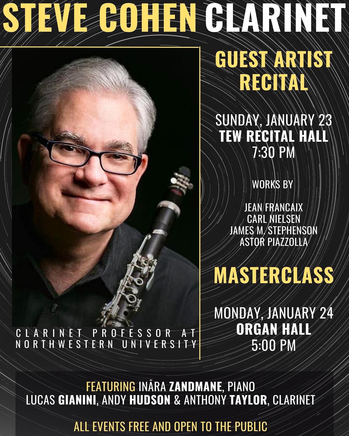 Steve Cohen Guest Artist Recital – International Clarinet Association