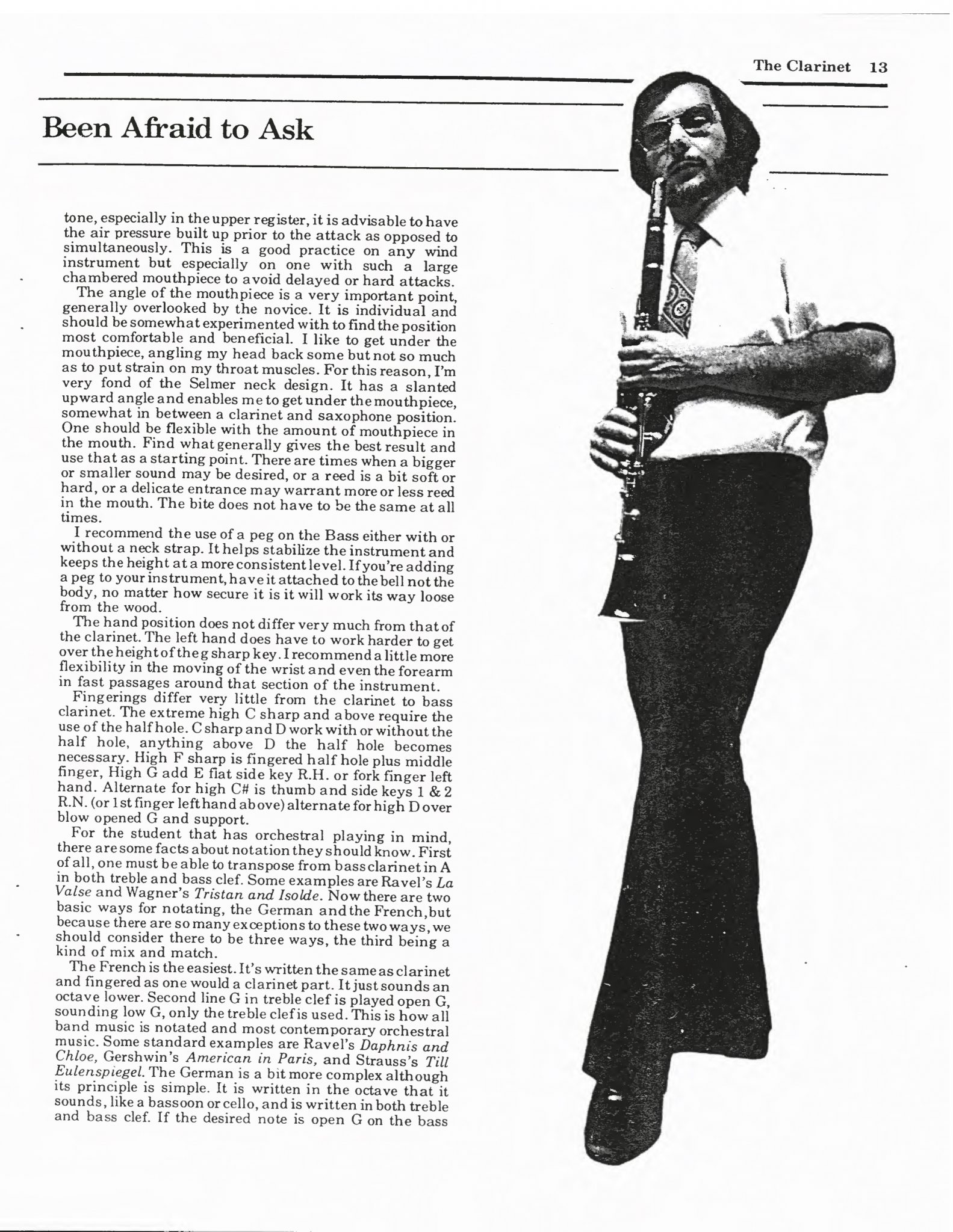 Reprints from Early Years of The Clarinet: Bass Clarinet ...